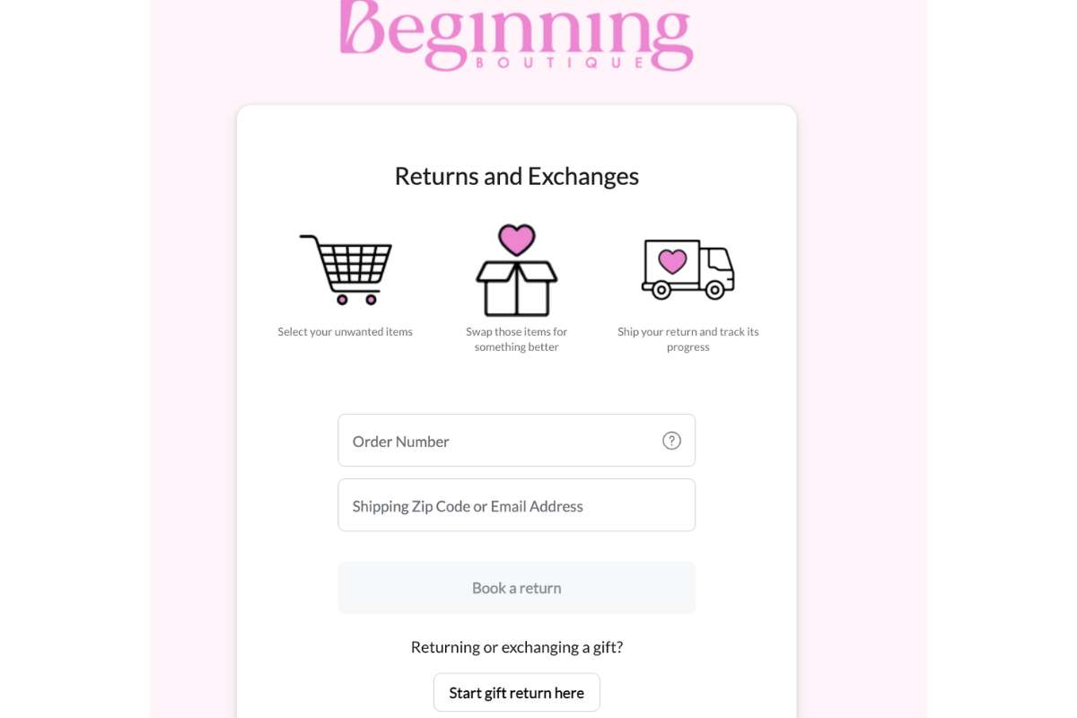 Beginning Boutique Return Policy: Simplified - PaperBeez